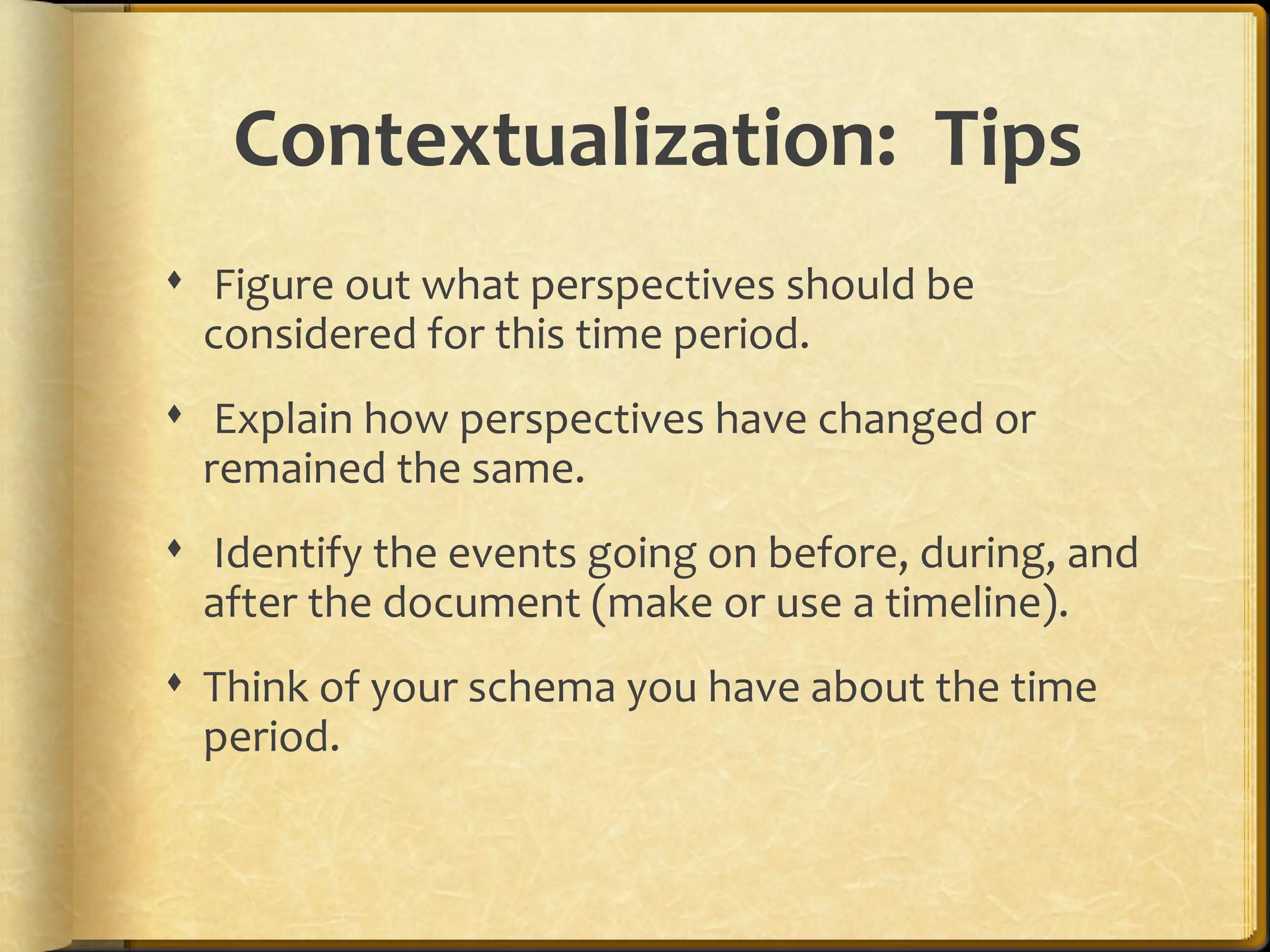 Historical Thinking: The Student Perspective | PPT