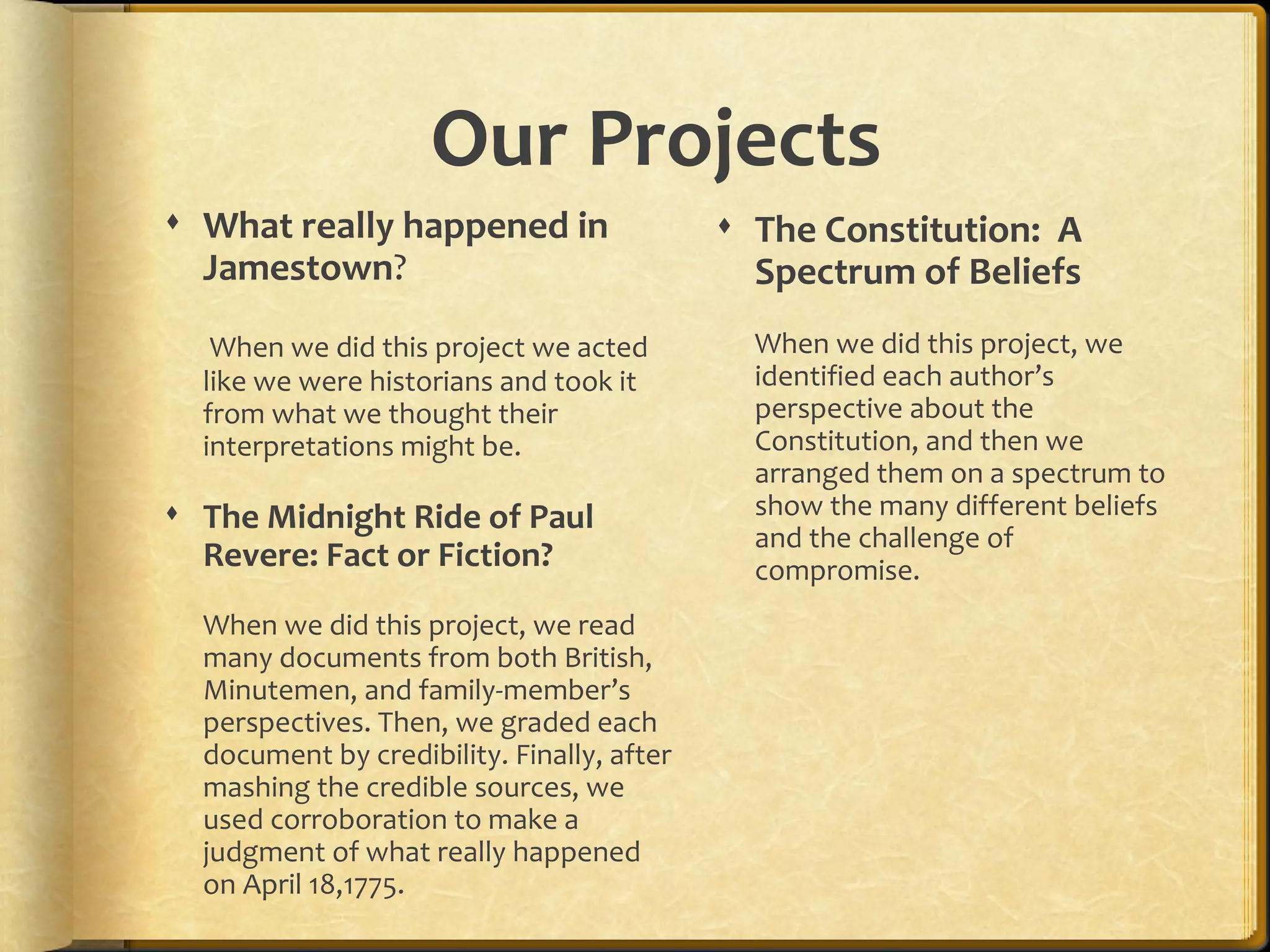 Historical Thinking: The Student Perspective | PPT