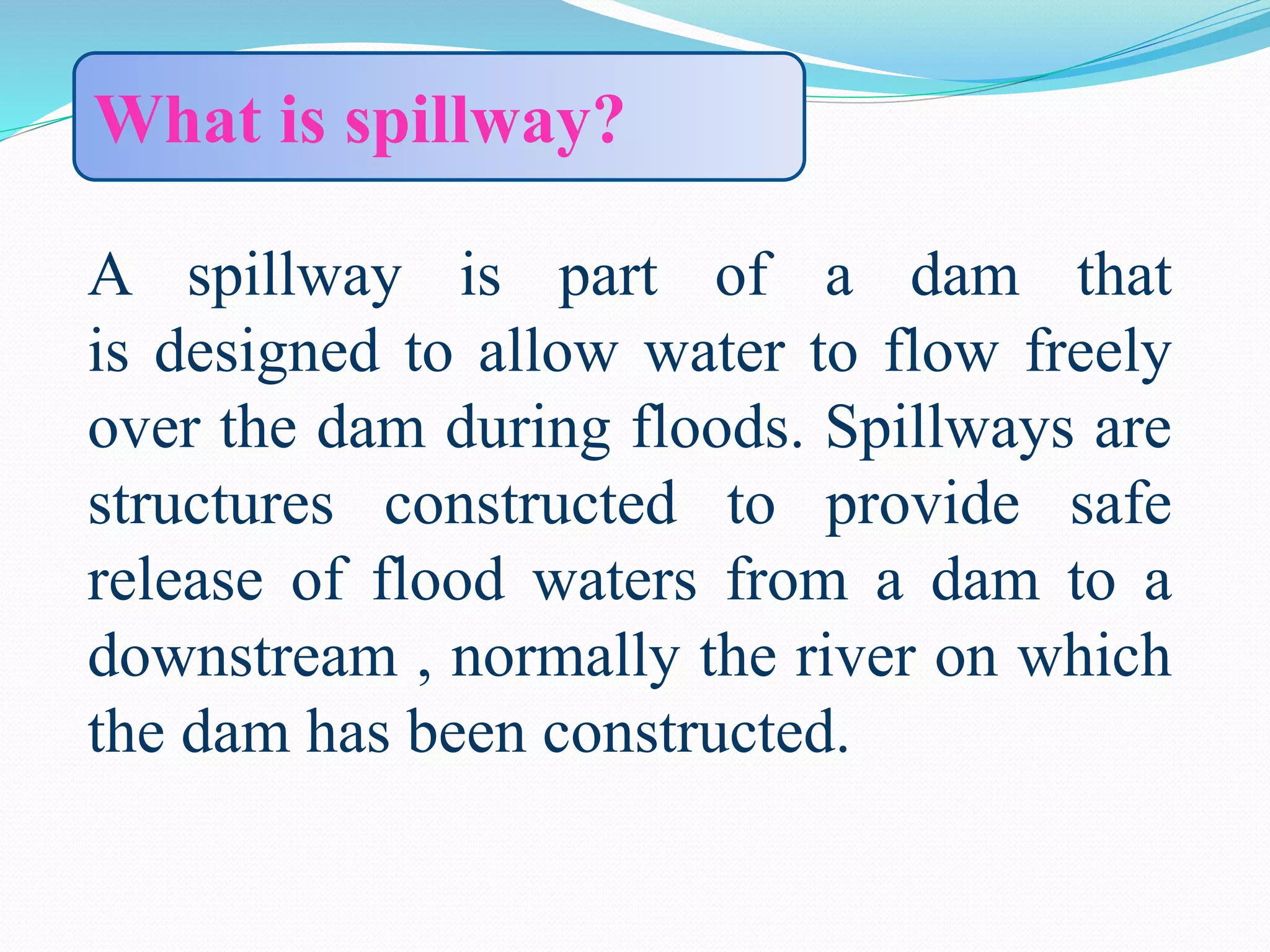 Spillway and Fish Ladder | PPTX