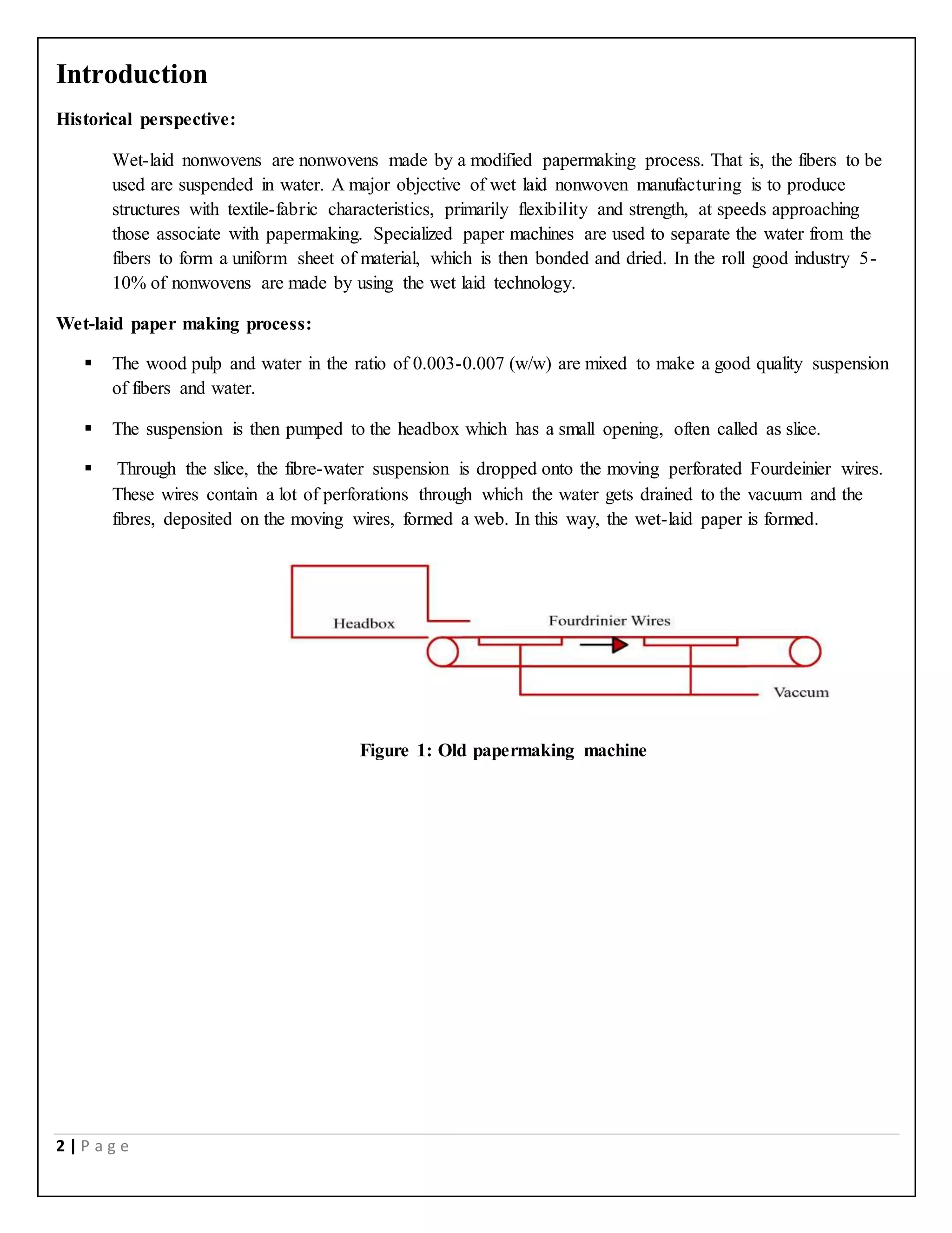 wet laid web preparation | DOCX