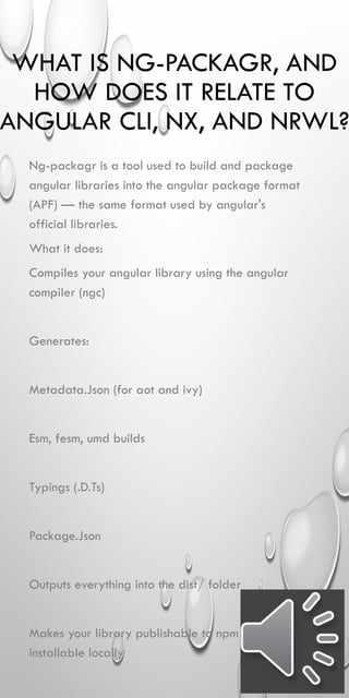 Nx, Nrwl, and Angular Schematics are related tools | PDF