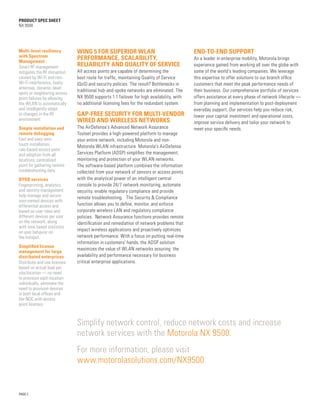 Nx9500 spec-sheet-1211 | PDF