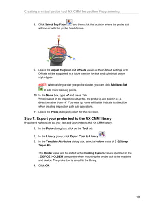 Nx cmm creating_probes_v._8.5 | PDF
