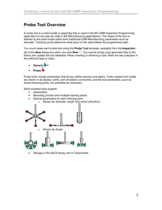 Nx cmm creating_probes_v._8.5 | PDF