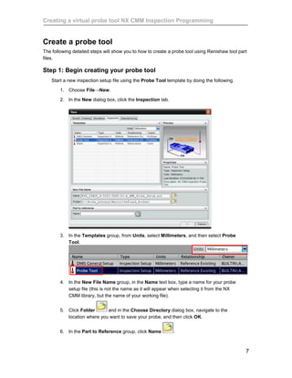 Nx cmm creating_probes_v._8.5 | PDF