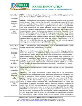 VLSI IEEE Transaction 2018 - IEEE Transaction | PDF | Computer Software and Applications | Computing