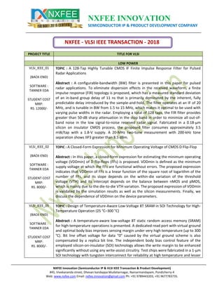 VLSI IEEE Transaction 2018 - IEEE Transaction | PDF | Computer Software and Applications | Computing
