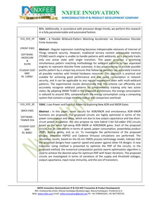 VLSI IEEE Transaction 2018 - IEEE Transaction | PDF | Computer Software and Applications | Computing
