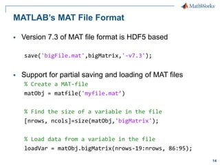 Working with Scientific Data in MATLAB | PPT