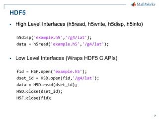 Working with Scientific Data in MATLAB | PPT