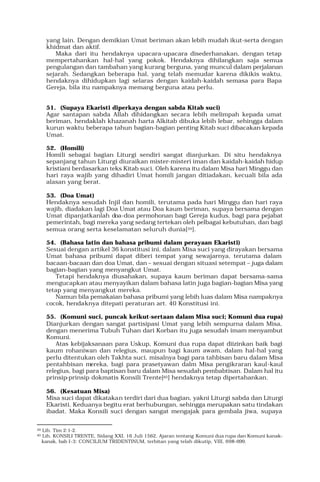 Konstitusi tentang liturgi suci | PDF