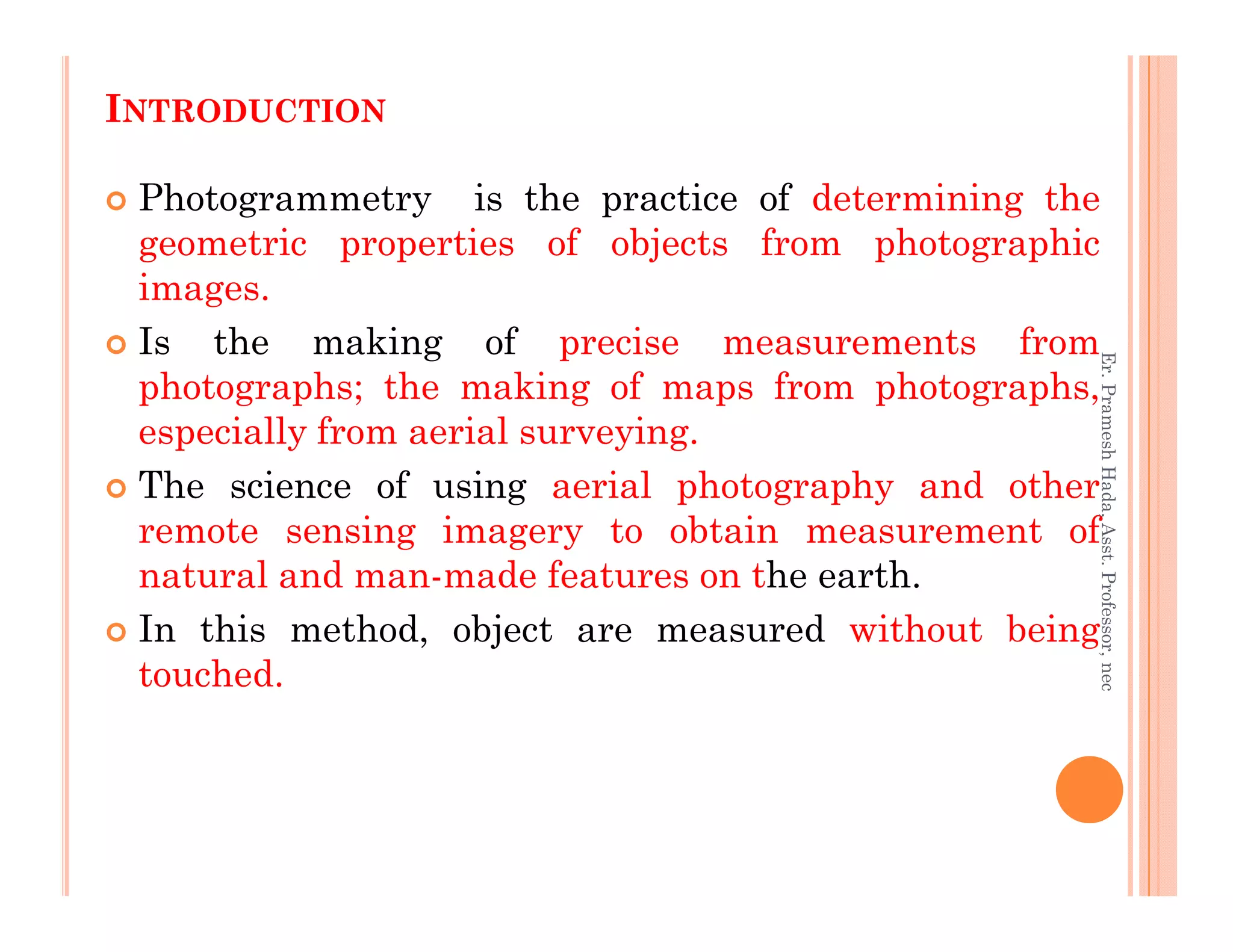 Photogrammetry- Surveying | PDF