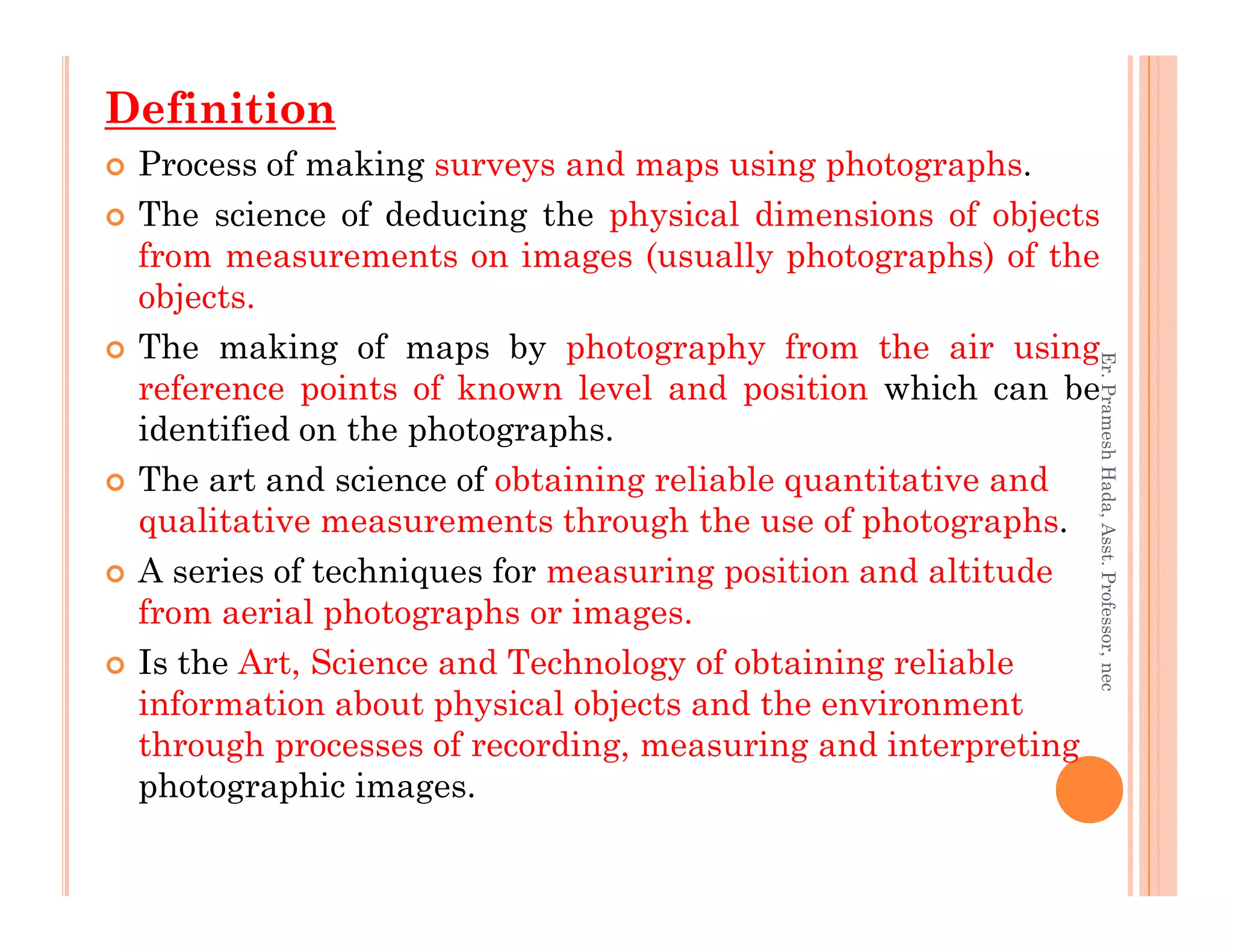 Photogrammetry- Surveying | PDF