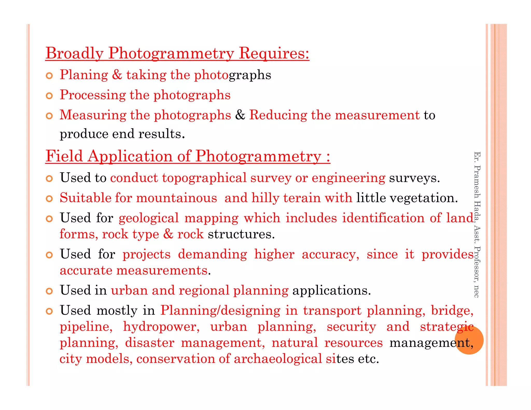 Photogrammetry- Surveying | PDF