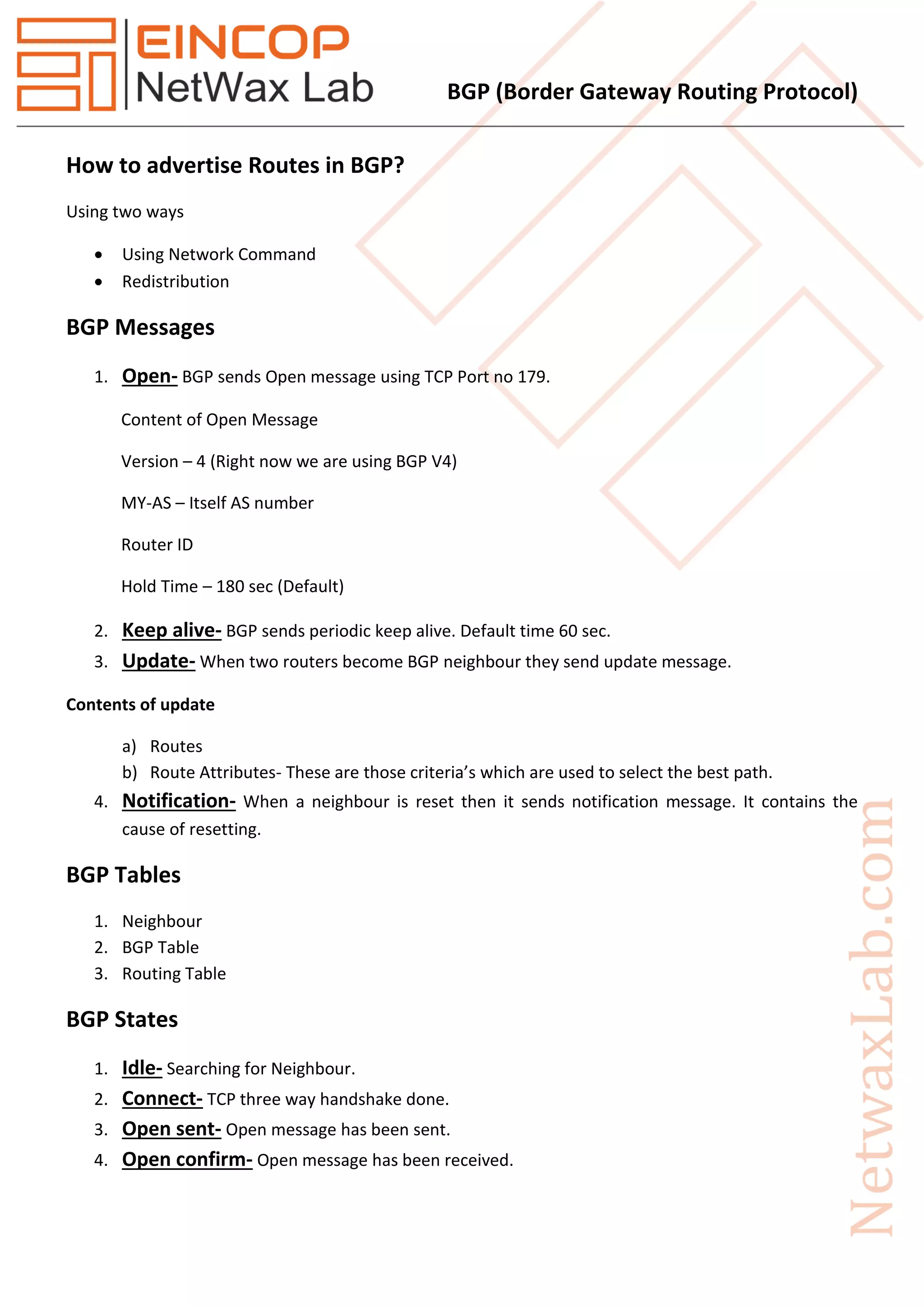 BGP (border gateway routing protocol) | PDF | Internet | Computing