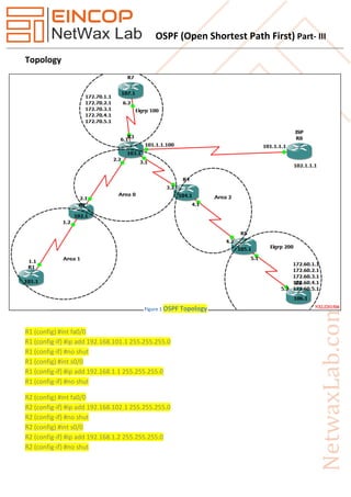 OSPF (open shortest path first) part iii | PDF