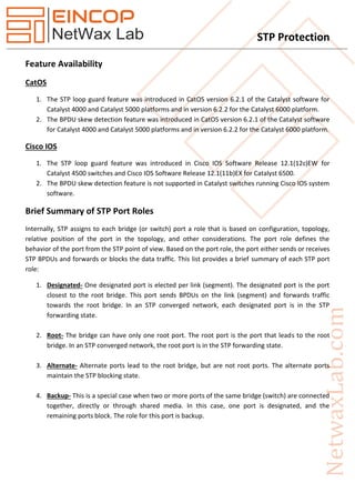 STP Protection | PDF | Operating Systems | Computer Software and ...