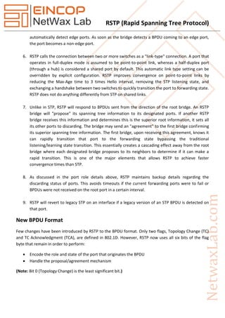 RSTP (rapid spanning tree protocol) | PDF