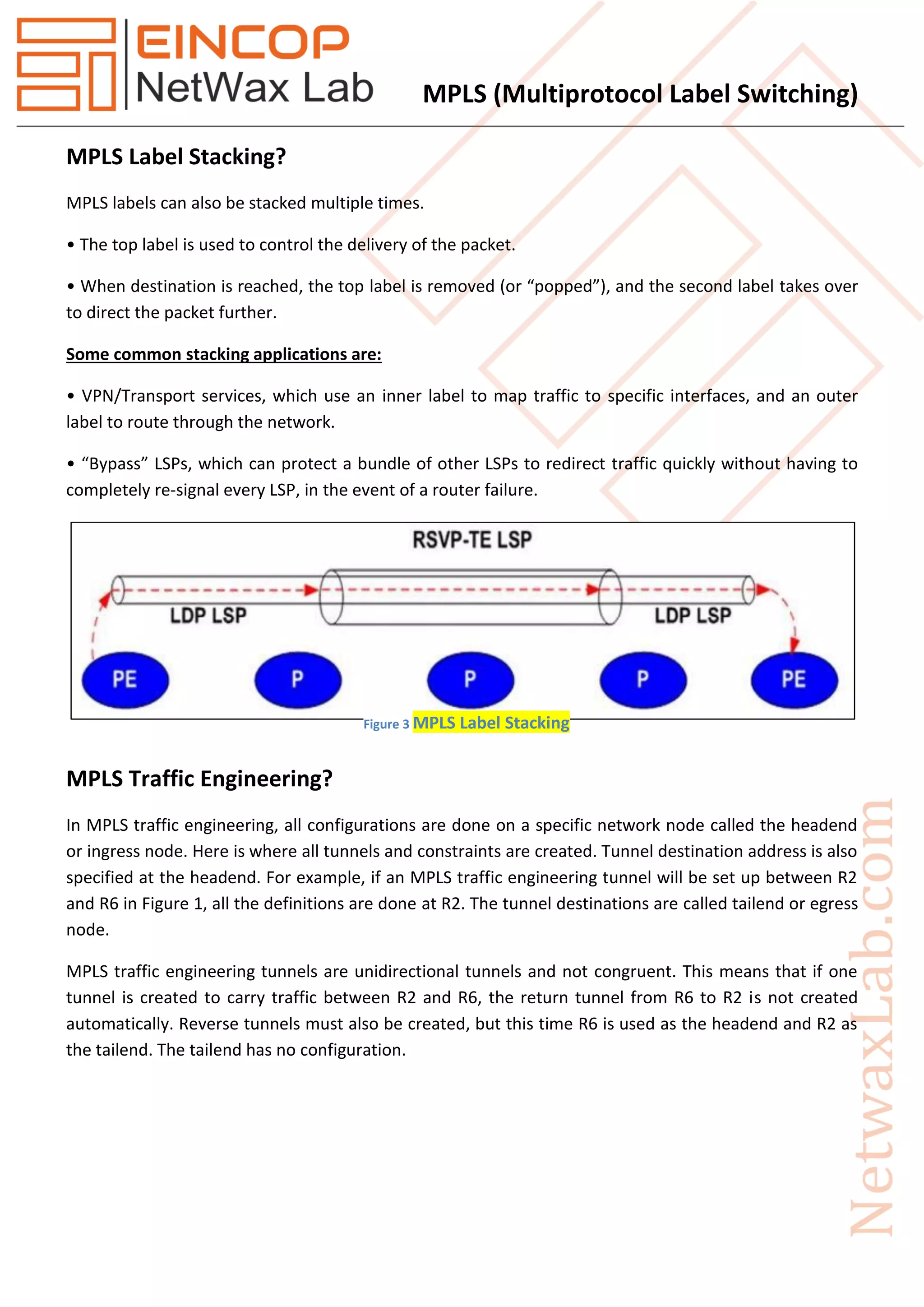 MPLS (Multiprotocol Label Switching) | PDF