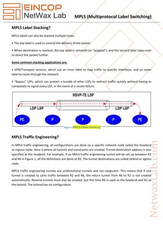 MPLS (Multiprotocol Label Switching) | PDF