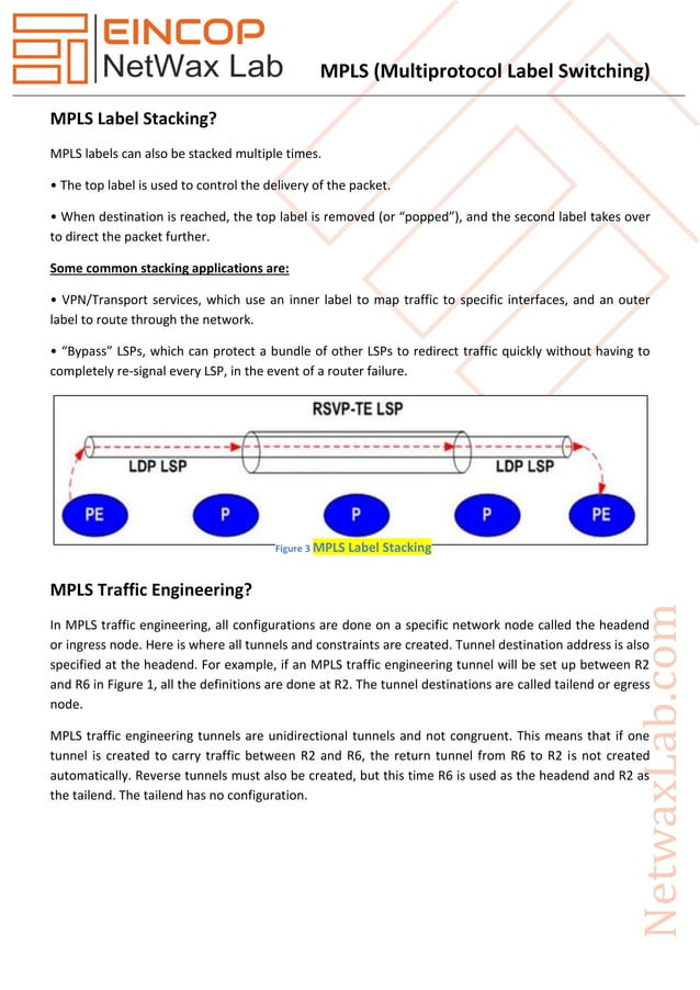 MPLS (Multiprotocol Label Switching) | PDF