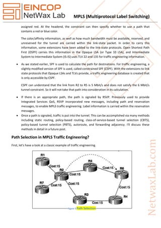 MPLS (Multiprotocol Label Switching) | PDF