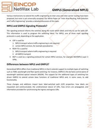 GMPLS (generalized mpls) | PDF