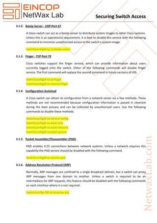 Securing Switch Access | PDF