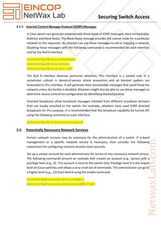 Securing Switch Access | PDF