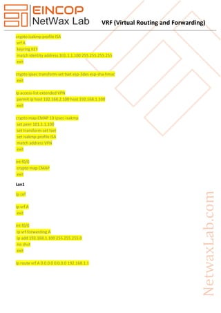 VRF (virtual routing and forwarding) | PDF