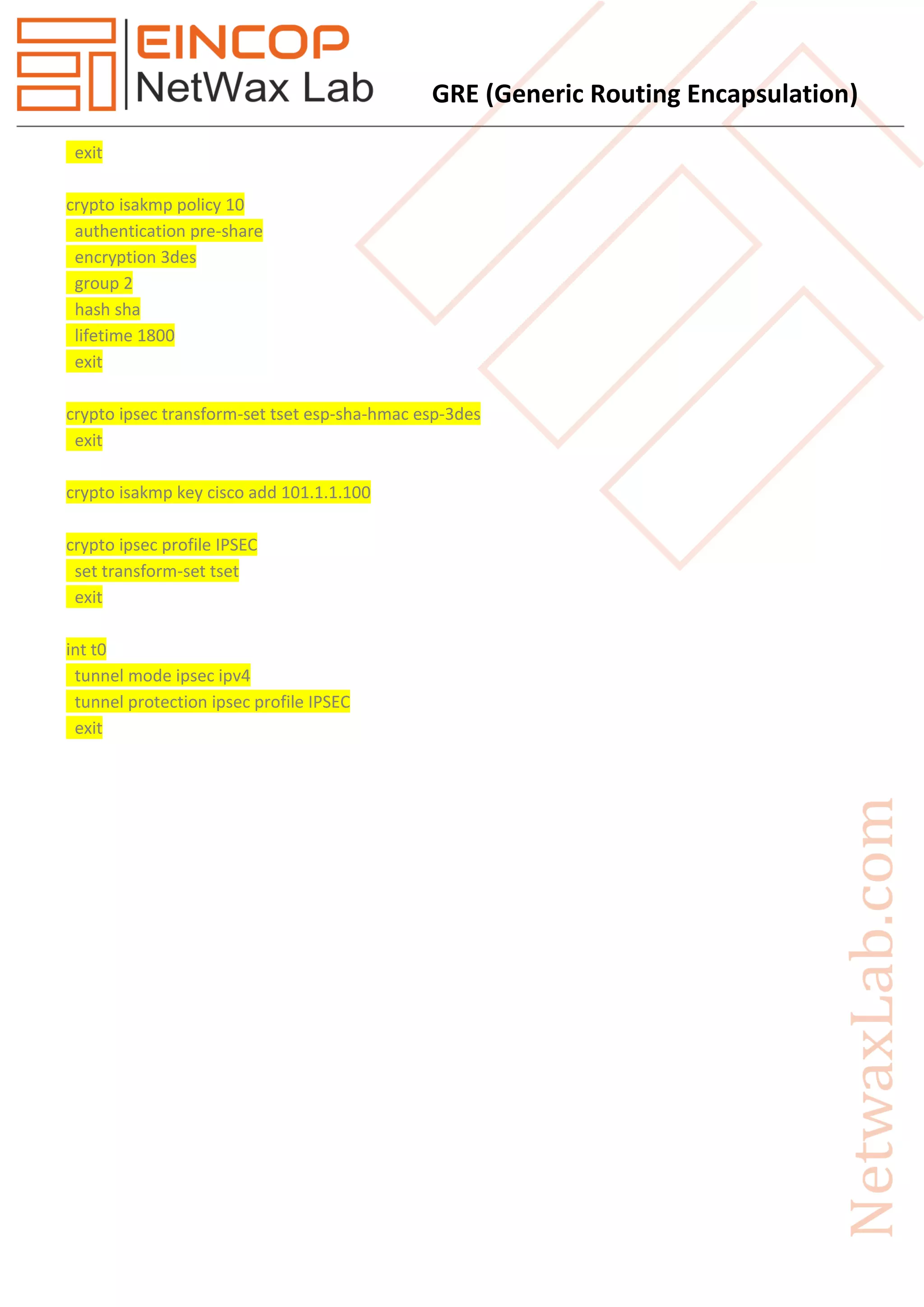 GRE (generic routing encapsulation) | PDF