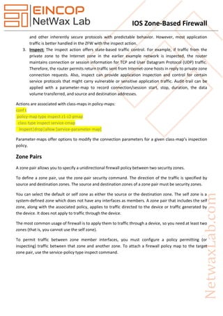 IOS Zone based Firewall | PDF