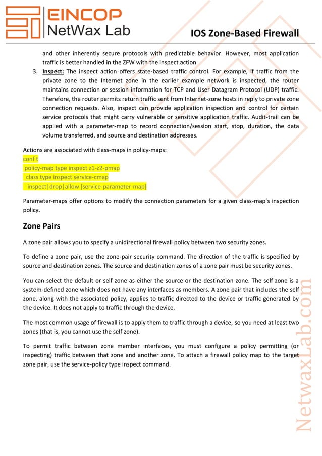 IOS Zone based Firewall | PDF