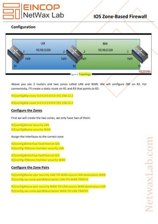 IOS Zone based Firewall | PDF