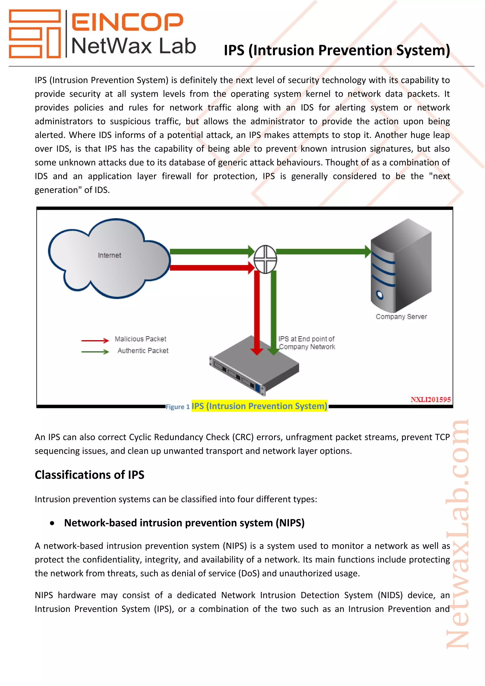 IPS (intrusion prevention system) | PDF