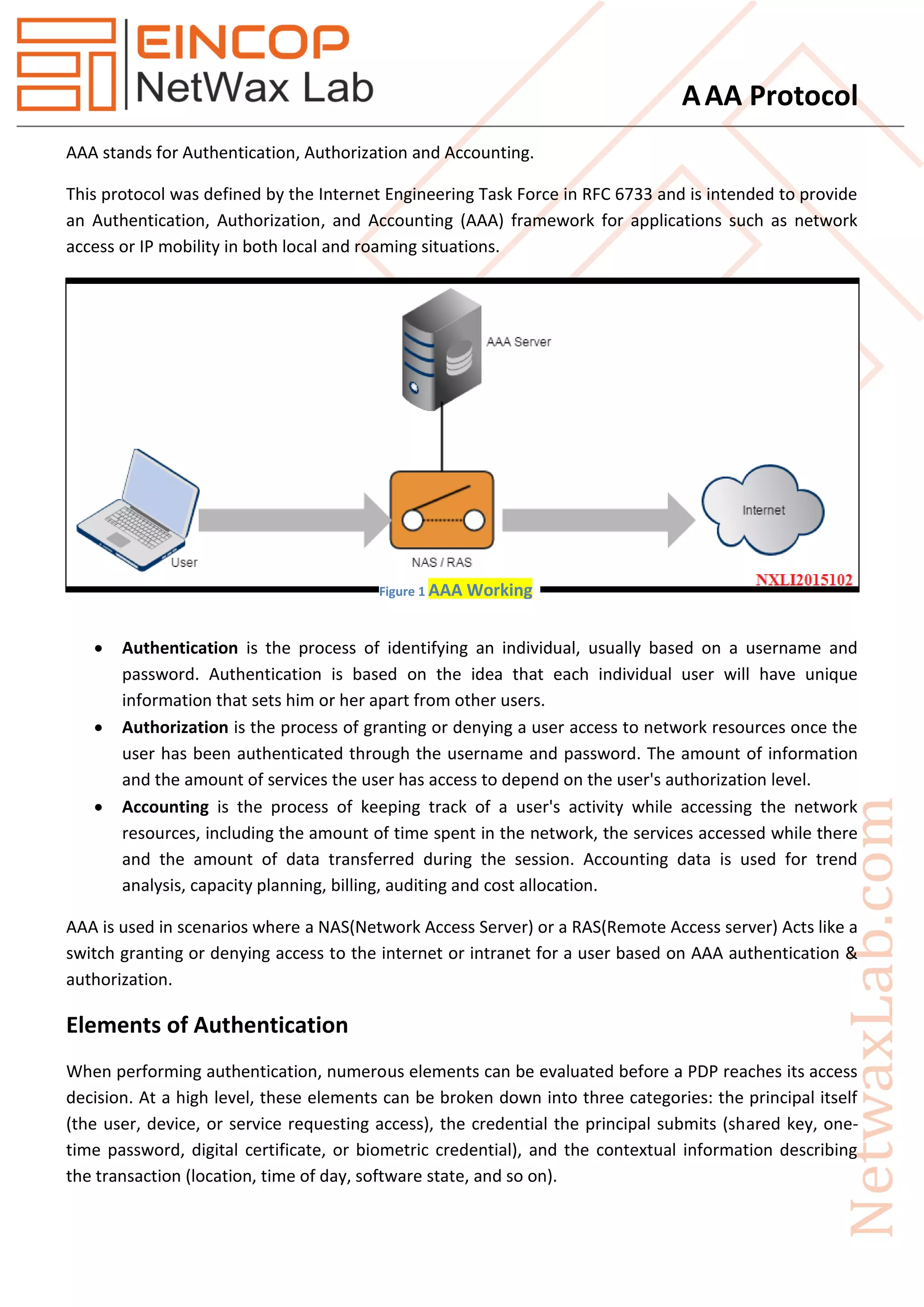 AAA Protocol | PDF