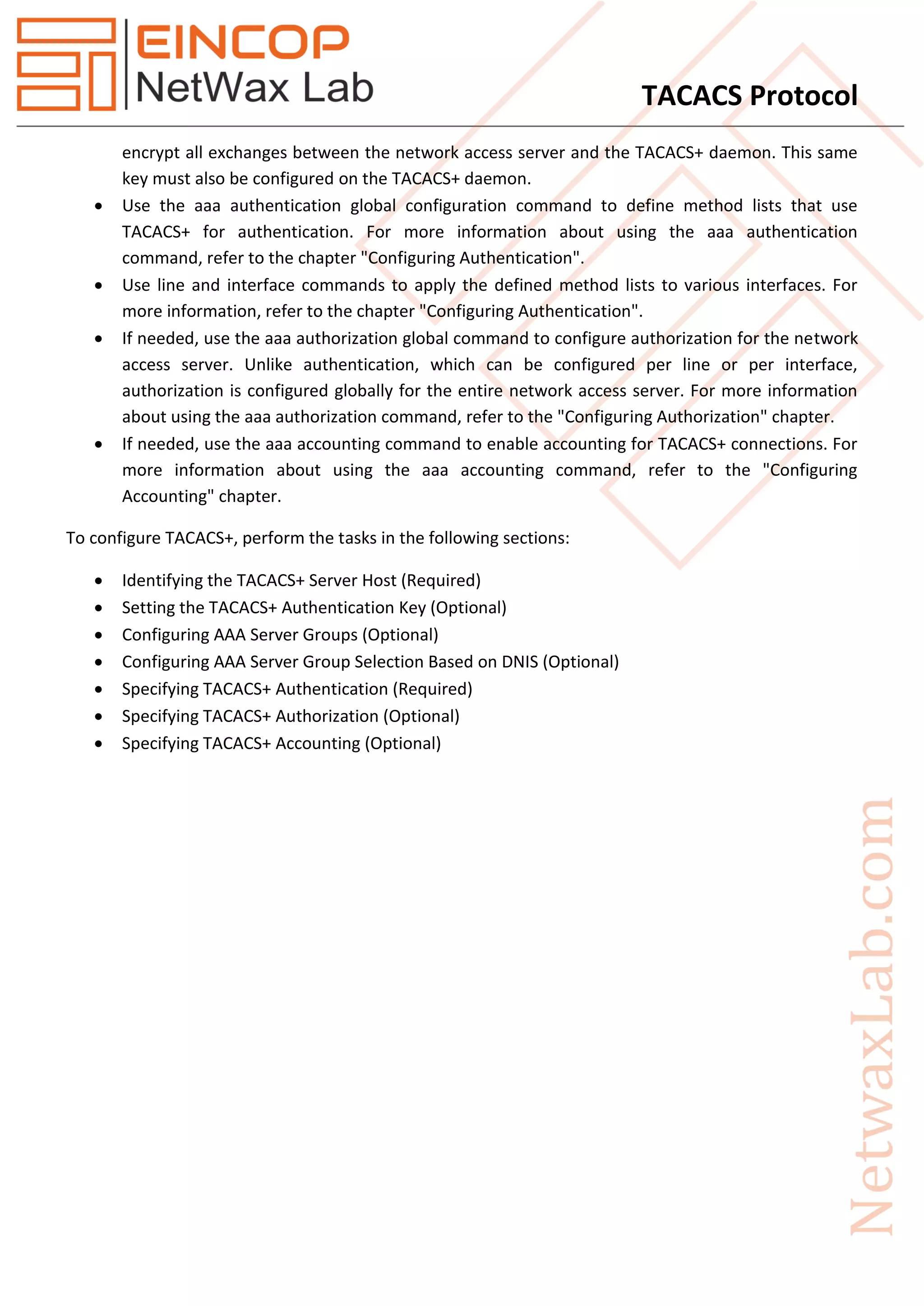 TACACS Protocol | PDF