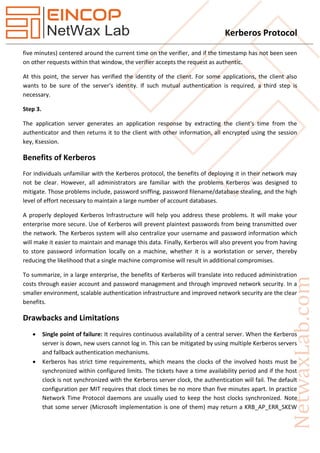 Kerberos Protocol | PDF