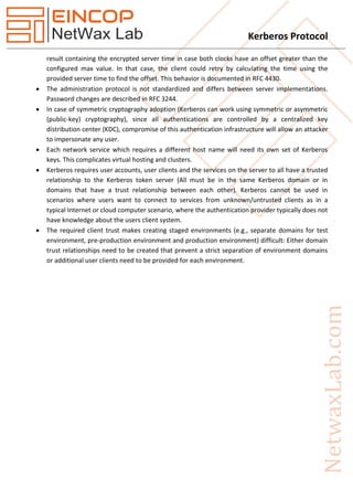 Kerberos Protocol | PDF