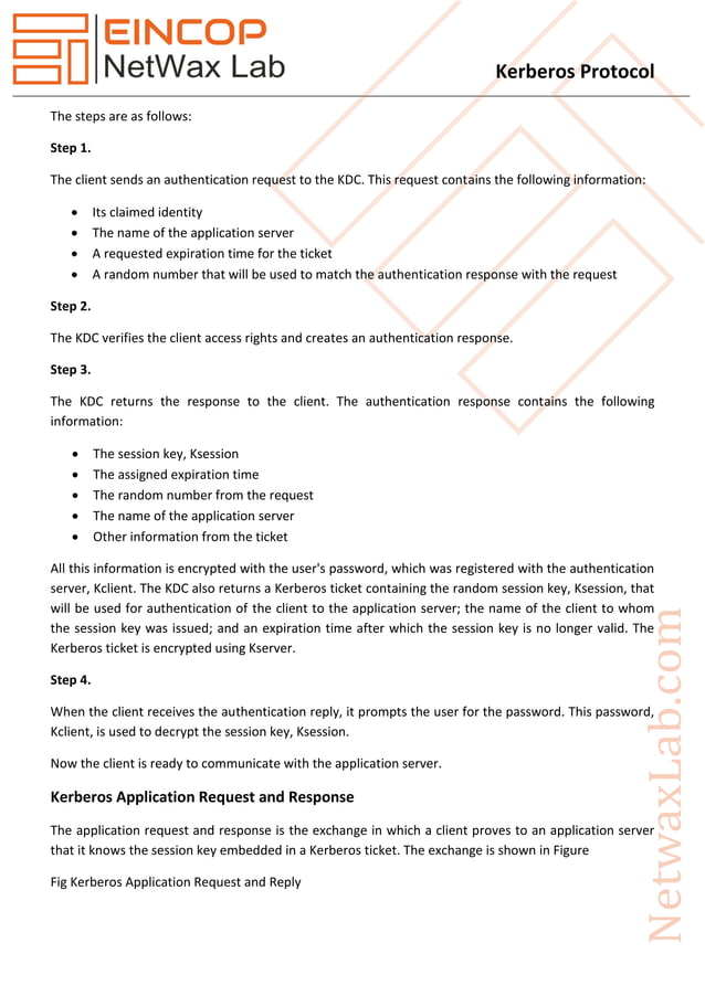 Kerberos Protocol Pdf
