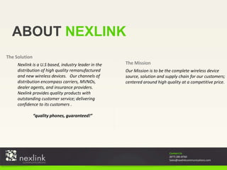 Nxl overview jm | PPT