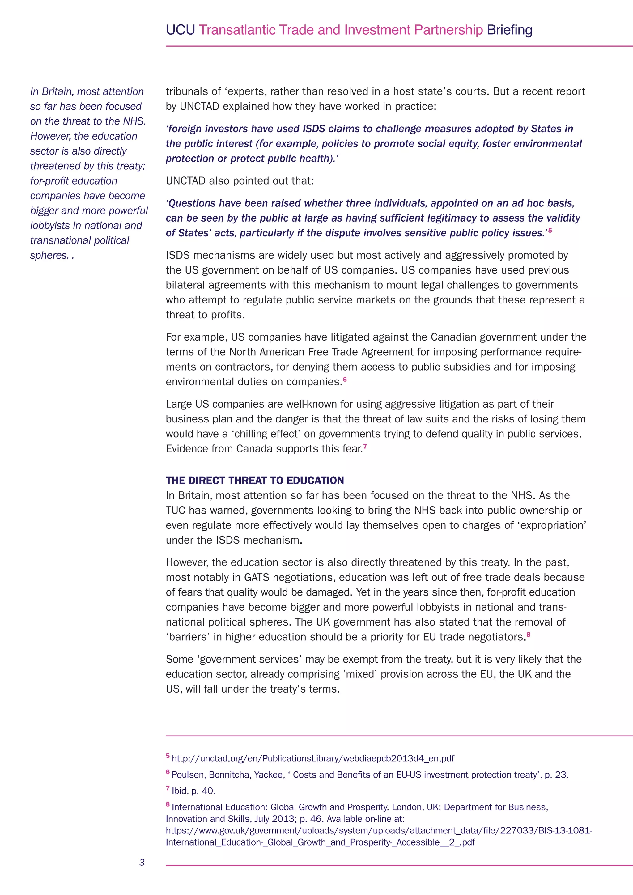 The Transatlantic Trade and Investment Partnership | PDF