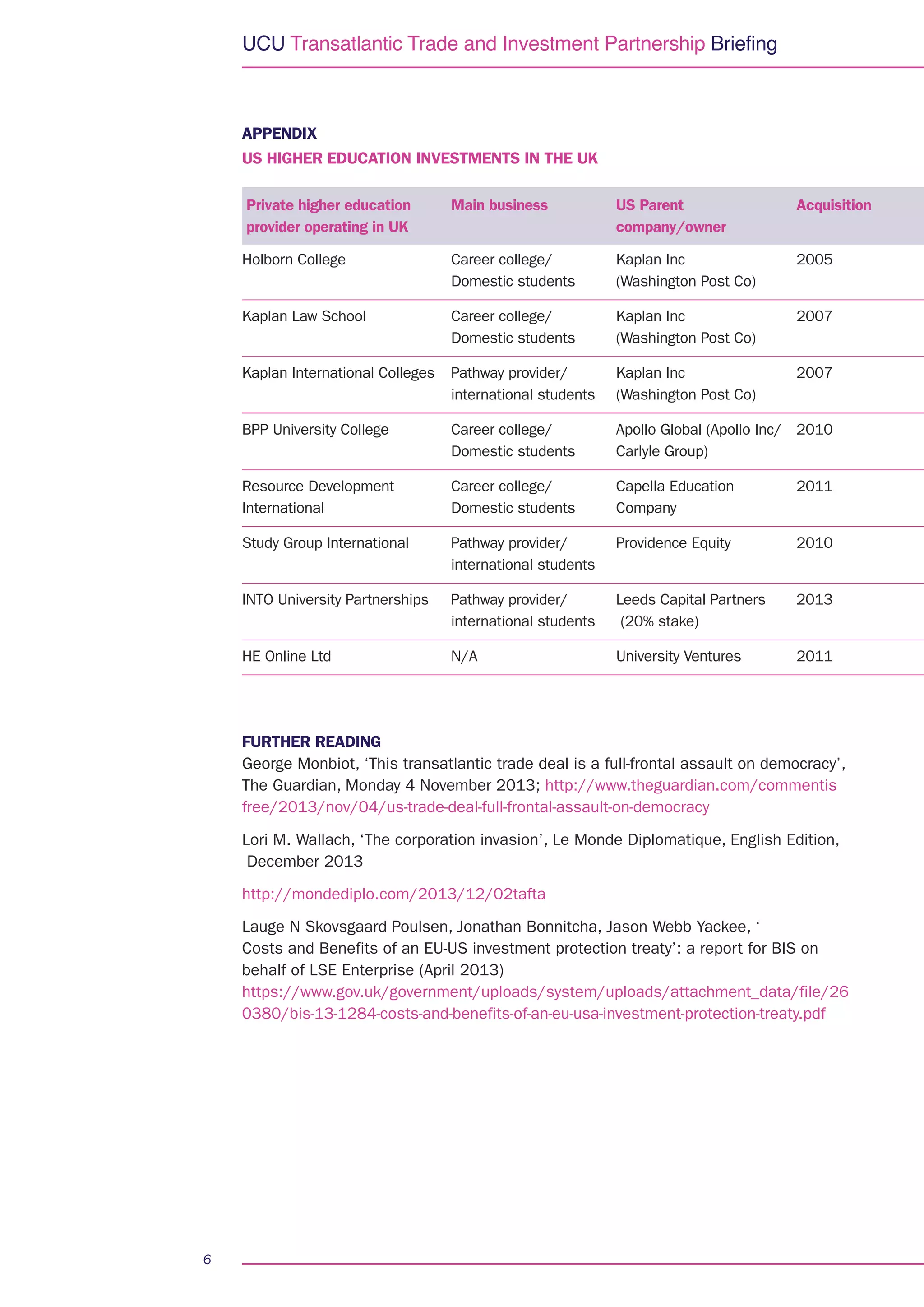 The Transatlantic Trade and Investment Partnership | PDF