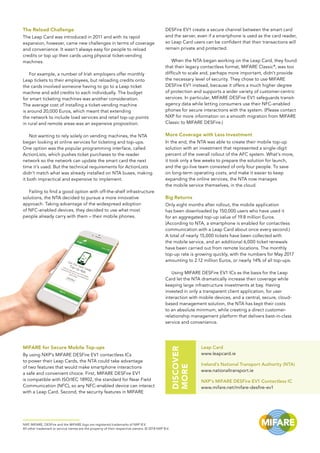 NTA's Leap Card - Expanding Ticketing while Shrinking Costs | PDF