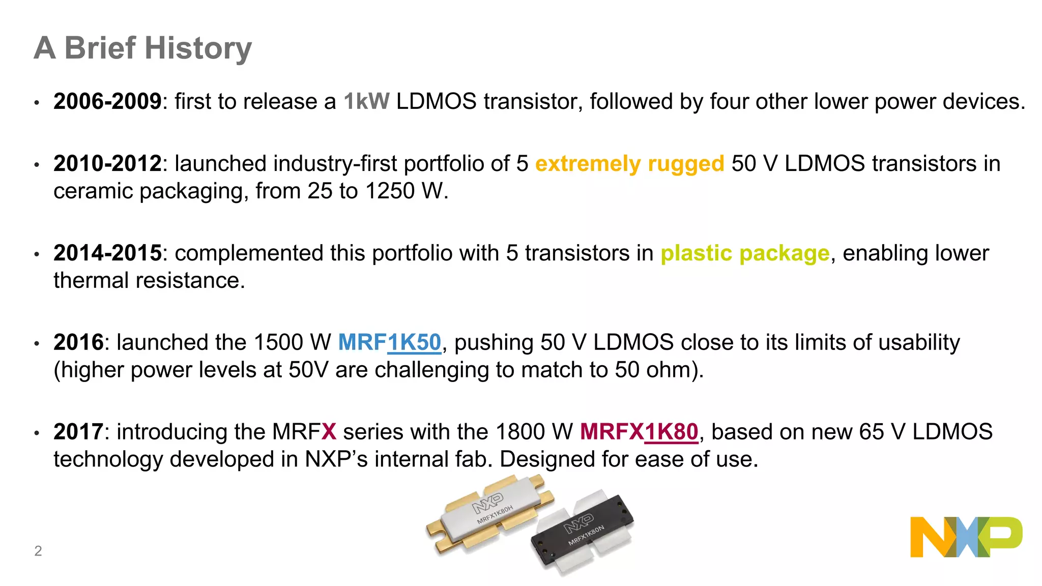 NXP 65 V LDMOS Introduction | PDF