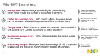 NXP 65 V LDMOS Introduction | PDF