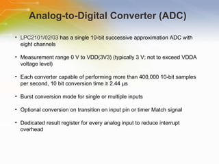 An Overview of LPC2101/02/03 | PPT