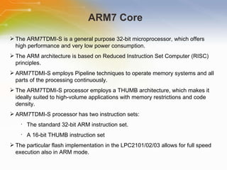 An Overview of LPC2101/02/03 | PPT | Operating Systems | Computer ...