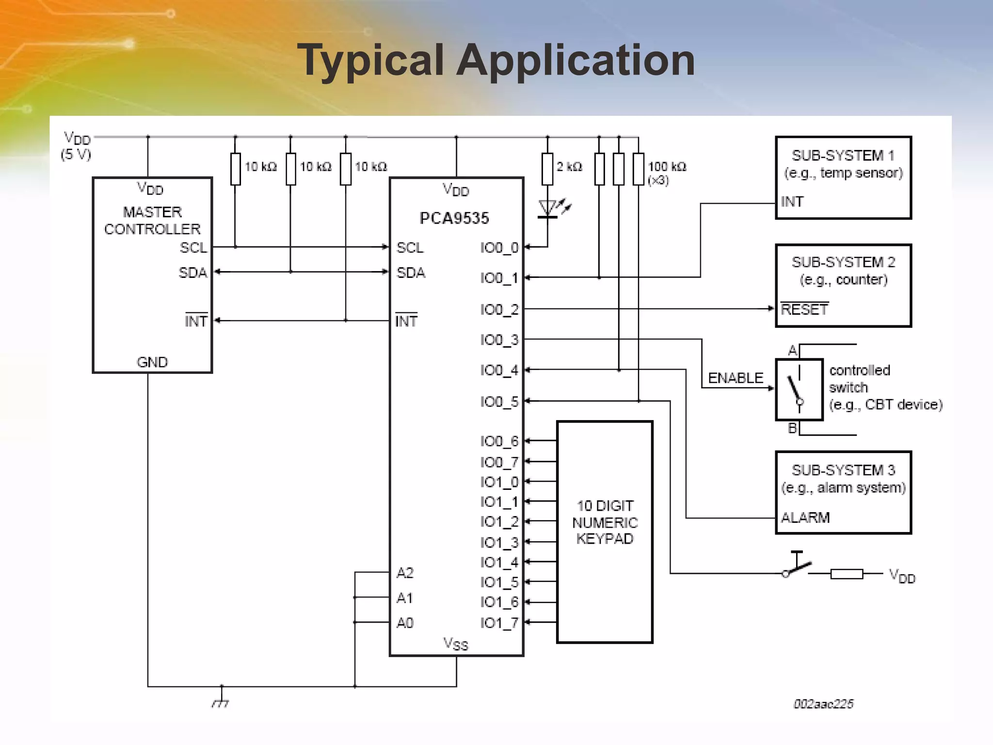 An Overview Study on I/O Expander with I2C and SMBus Interface | PPT