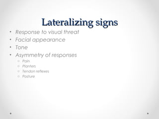 [Int. med] altered state of consciousness from SIMS Lahore | PPT